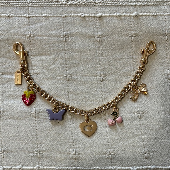 Coach | Accessories | Coach Gold Swagger Bag Chain With Charms | Poshmark
